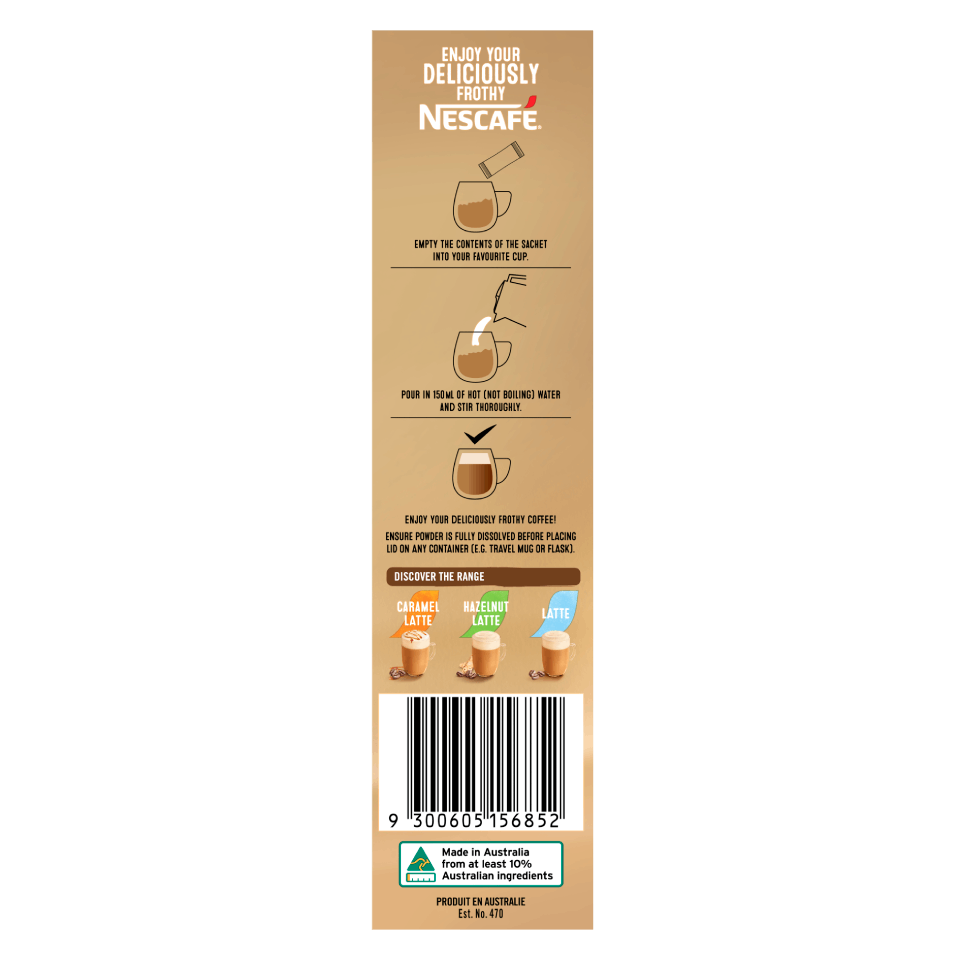 NESCAFÉ® Strong Cappuccino sachets | Nescafé AU