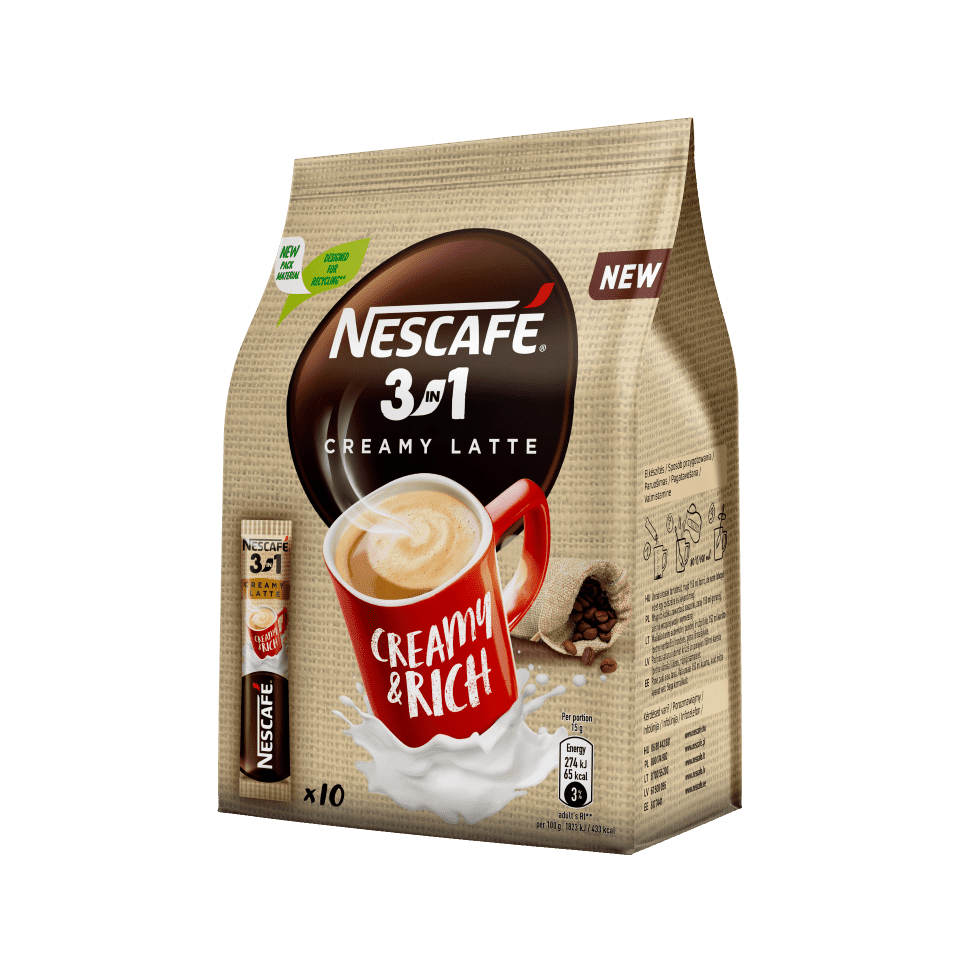 NESCAFÉ® 3in1 Brown Sugar paketėliai | Nescafé Lietuva