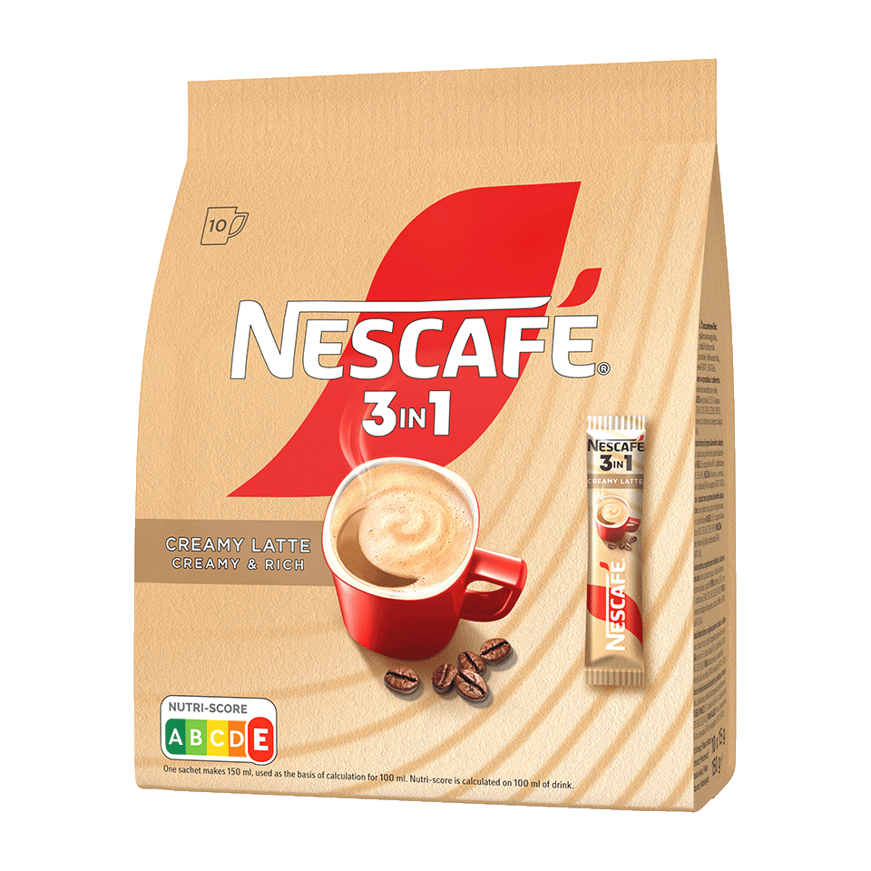 NESCAFÉ® 3in1 Creamy Latte paketėliai | Nescafé Lietuva