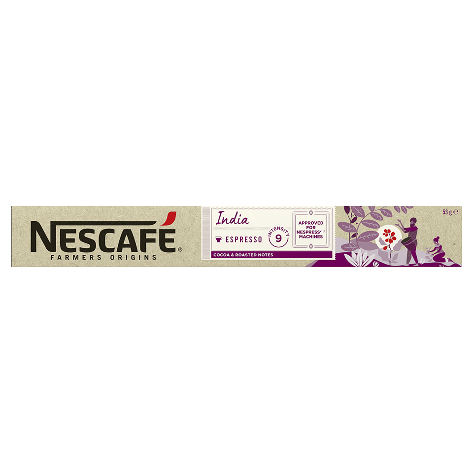Cápsulas de café NESCAFÉ® Farmers Origins India Espresso | Nescafé Brasil