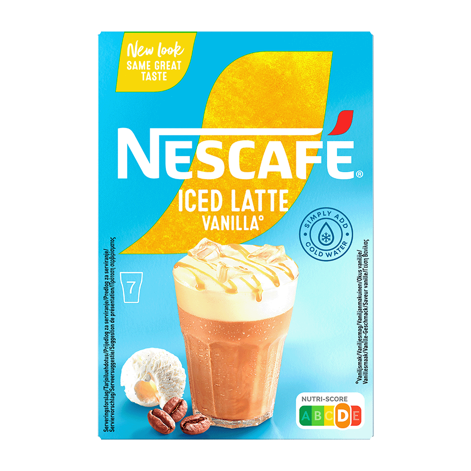 NESCAFÉ® Iced Vanilla Latte kaffe portionsbreve | Nescafé Denmark