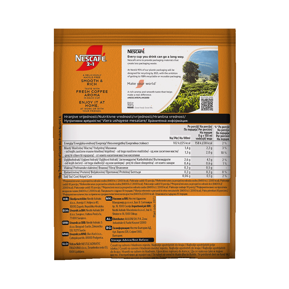 Nescafé 2in1 kesice kafe | Nescafé RS